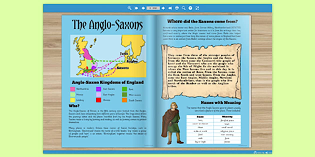 The Anglo Saxons History eBook | All About Anglo Saxon Times