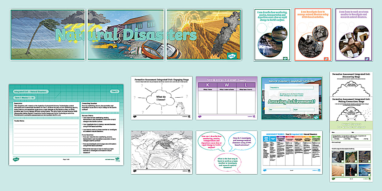 STEM IU Yr 5 Natural Disasters Display Pack
