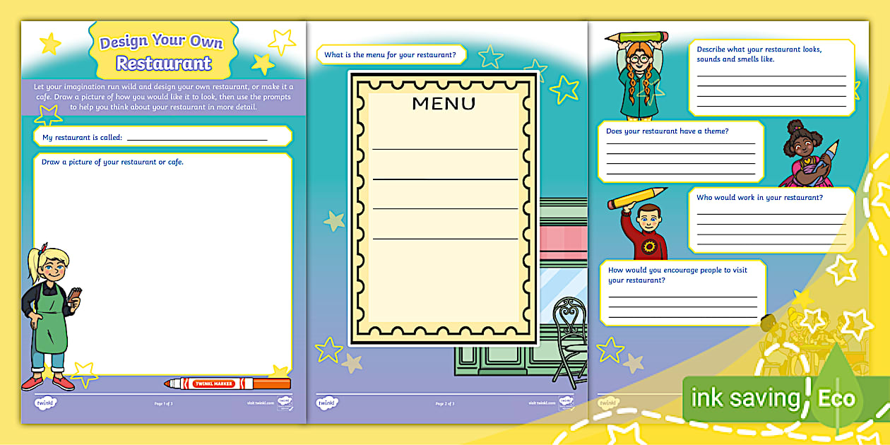 Design Your Own Restaurant (creat de profesori) - Twinkl