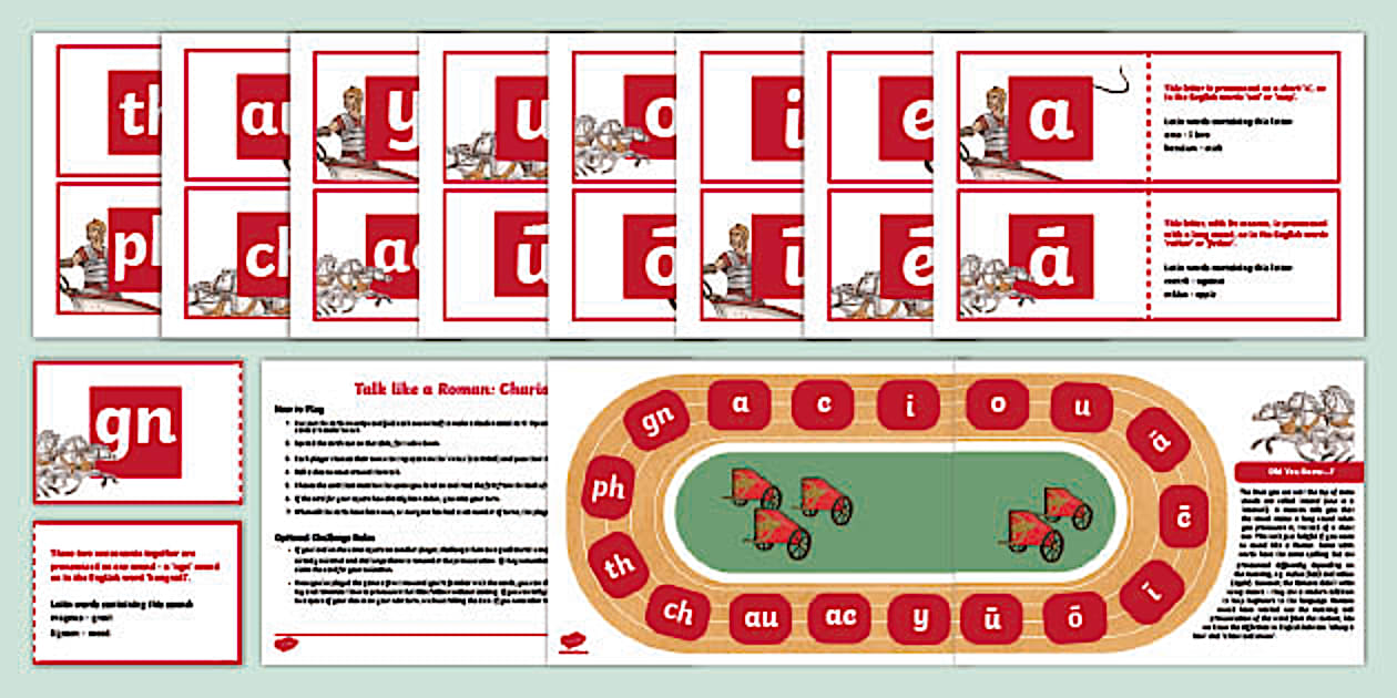 👉 Talk like a Roman: Chariot Race Game (teacher made)