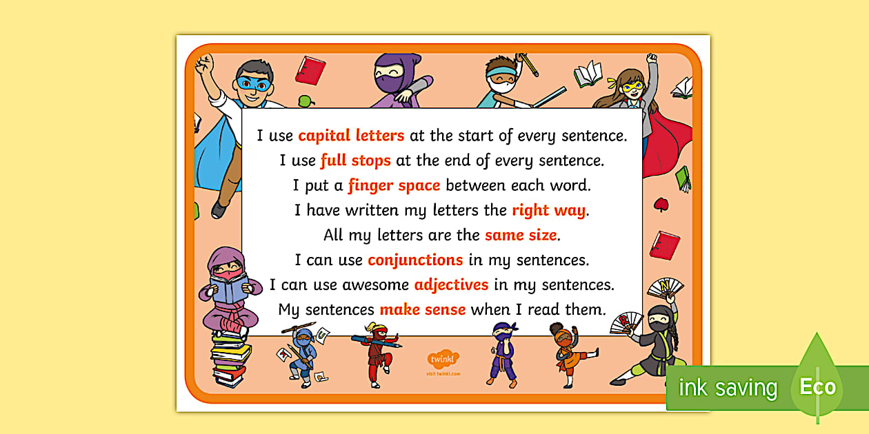 Editable How To Make A Super Sentence Checklist - Twinkl