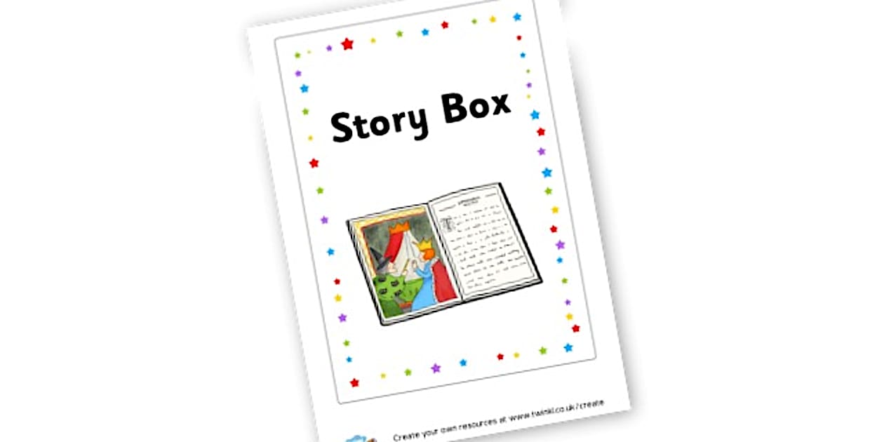 Story Box Label (teacher made) - Twinkl