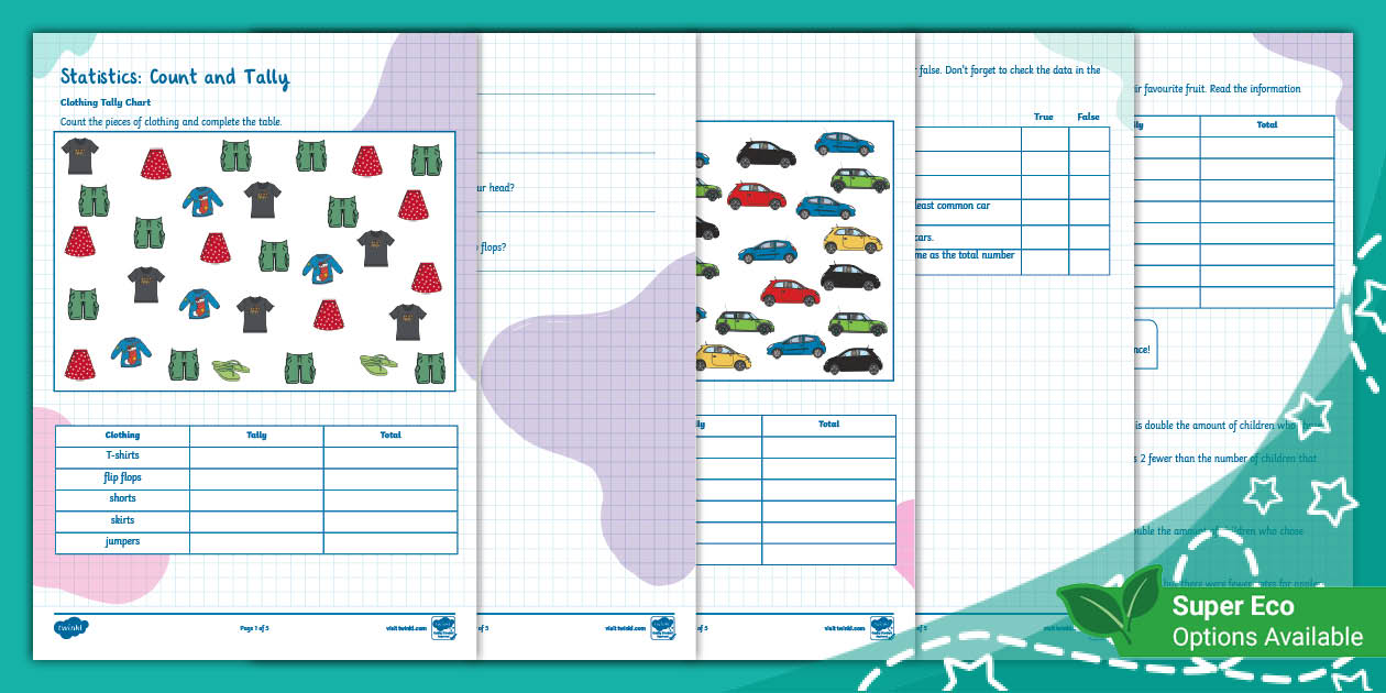 Statistics: Count and Tally (Ages 6 - 7) (professor feito)