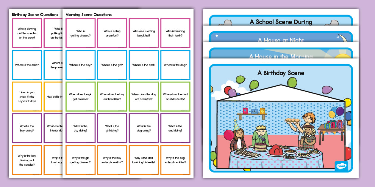 FREE! - Wh Questions with Pictures | Resource | Twinkl USA