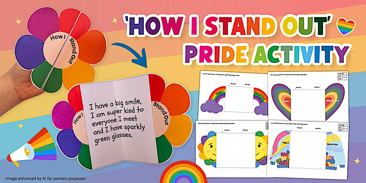 'How I Stand Out' Pride Activity