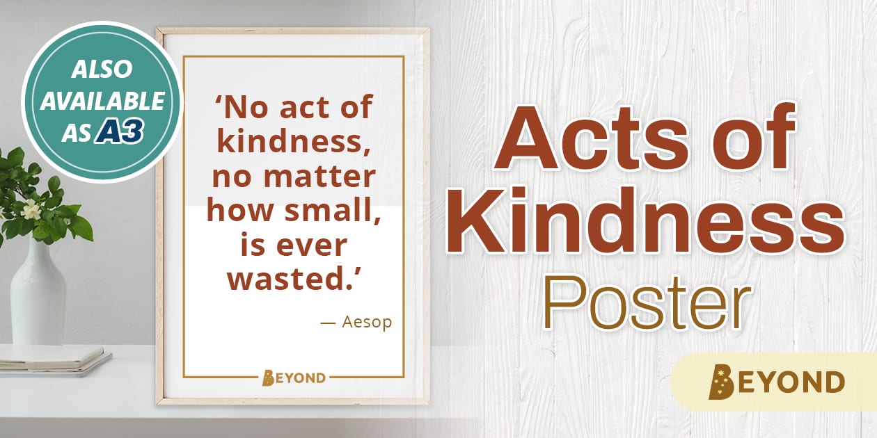 Acts of Kindness - Motivational Quote Poster