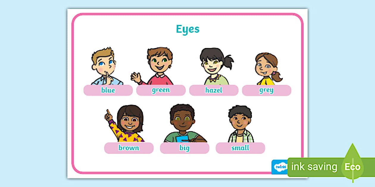 Editable Eye Colour Word Mat (teacher made) - Twinkl