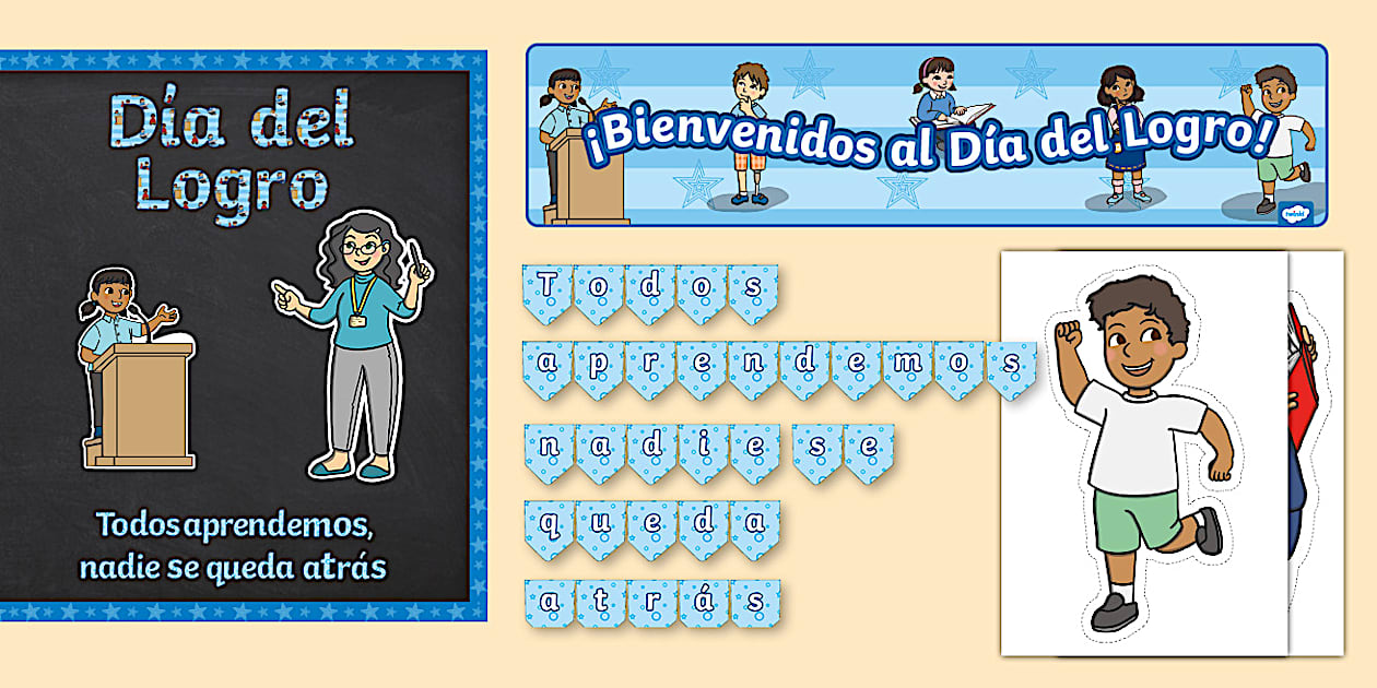 Pack de decoración del Día del Logro (Inicial) - Twinkl