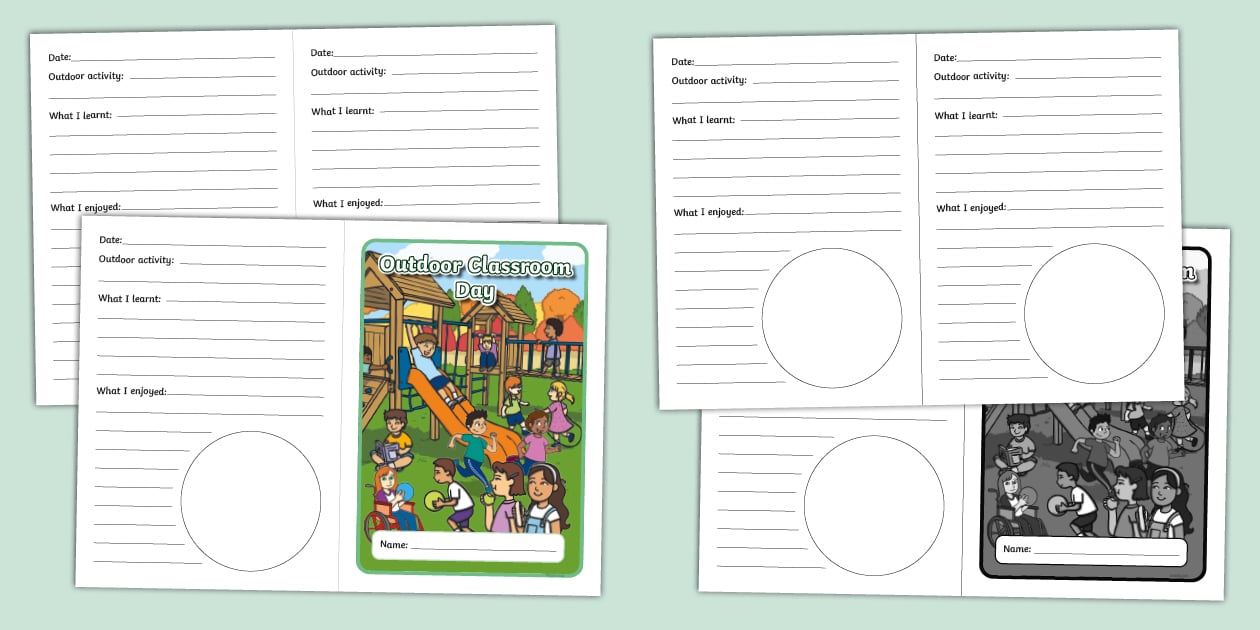 Outdoor Classroom Day Journal Writing Frame - Twinkl