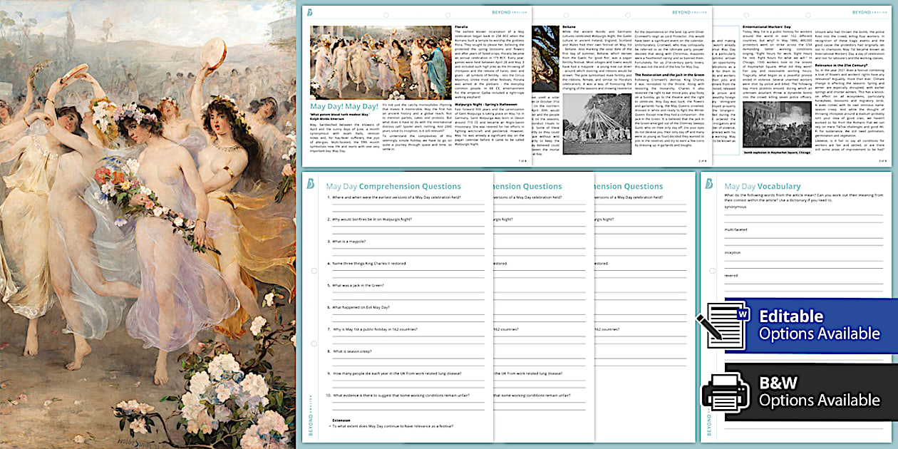 May Day Reading Comprehension | May Day 2021 | Beyond