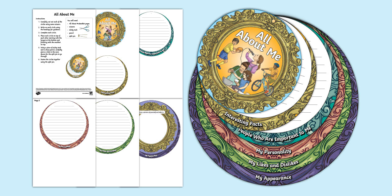 All About Me Circles Booklet (teacher made) - Twinkl
