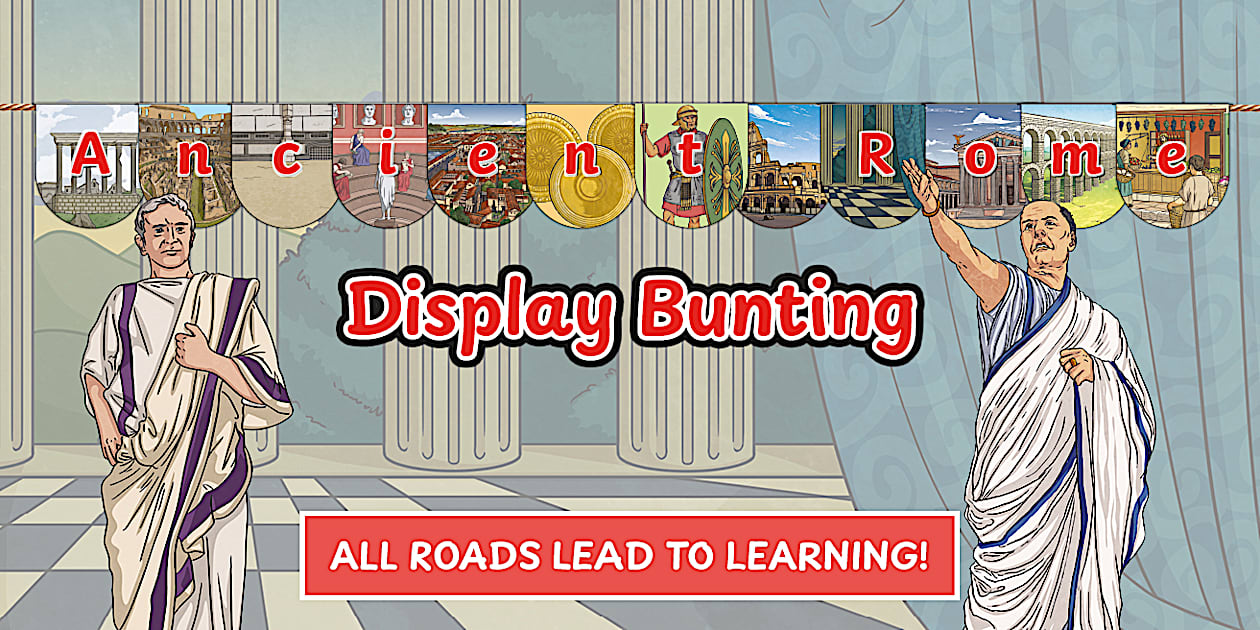 * NEW * Ancient Rome Display Bunting