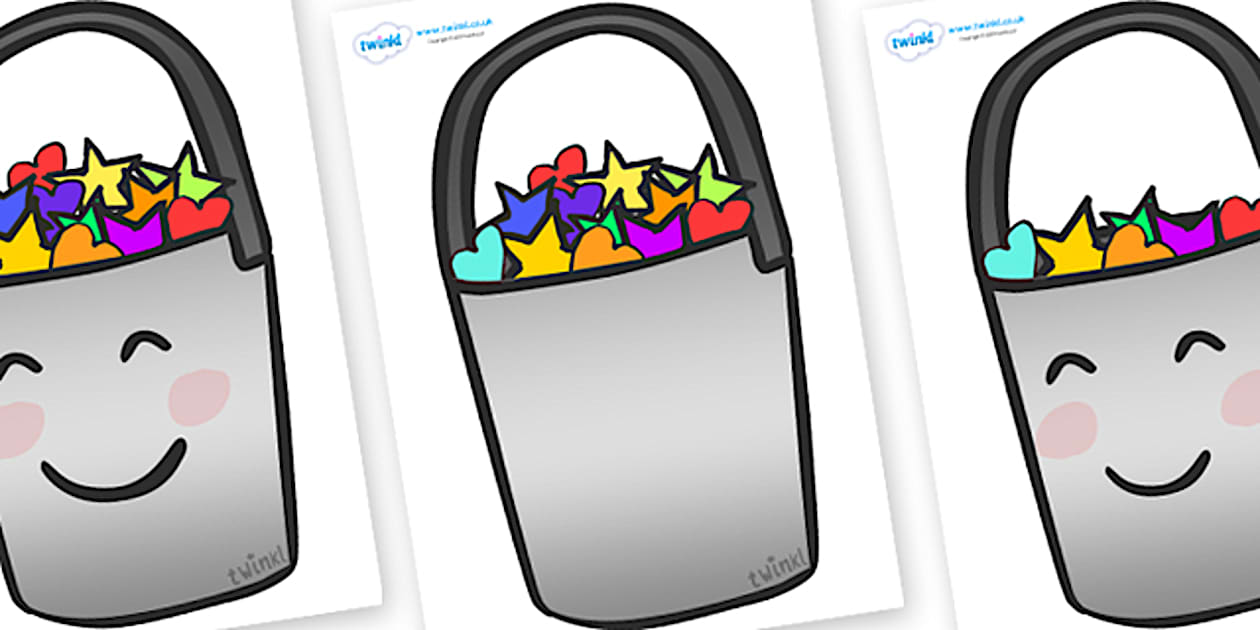 Editable Bucket template (A4) - Perfect for display posers.