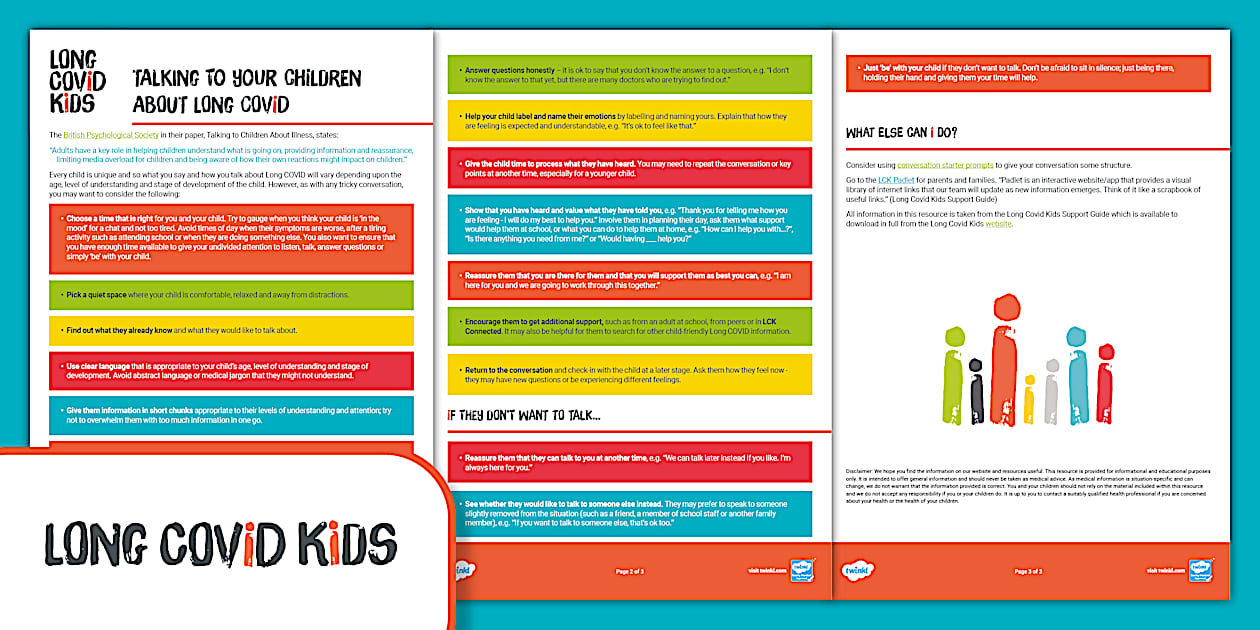 FREE! - Long Covid Kids: Talking to Your Children About Long COVID