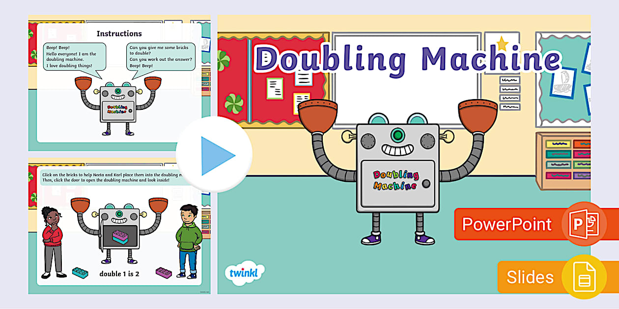 Doubling Machine PowerPoint (teacher made) - Twinkl