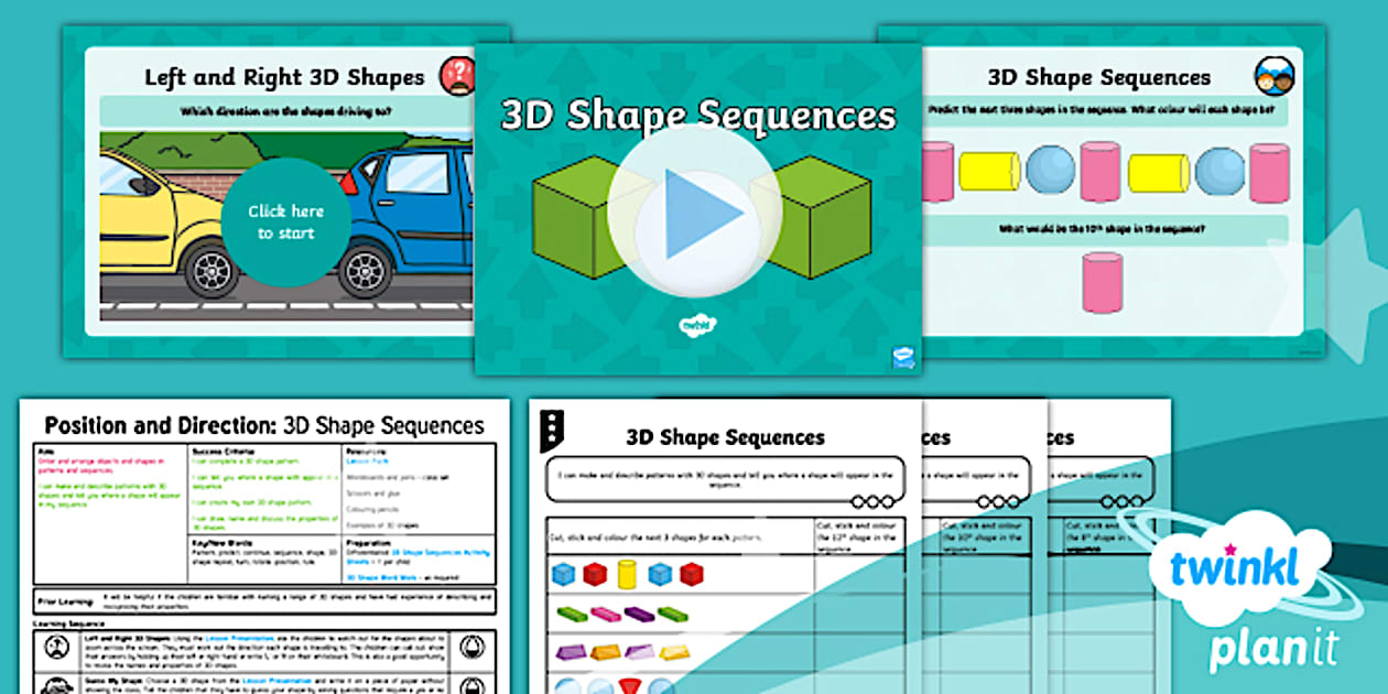 PlanIt Maths Y2 Position and Direction Lesson Pack Pattern and Sequence (3)