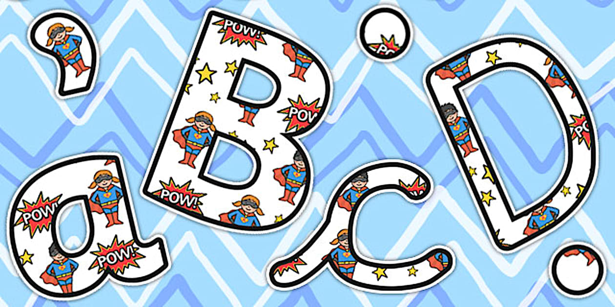 Cursive Challenge Area Themed A4 Display Lettering - Twinkl