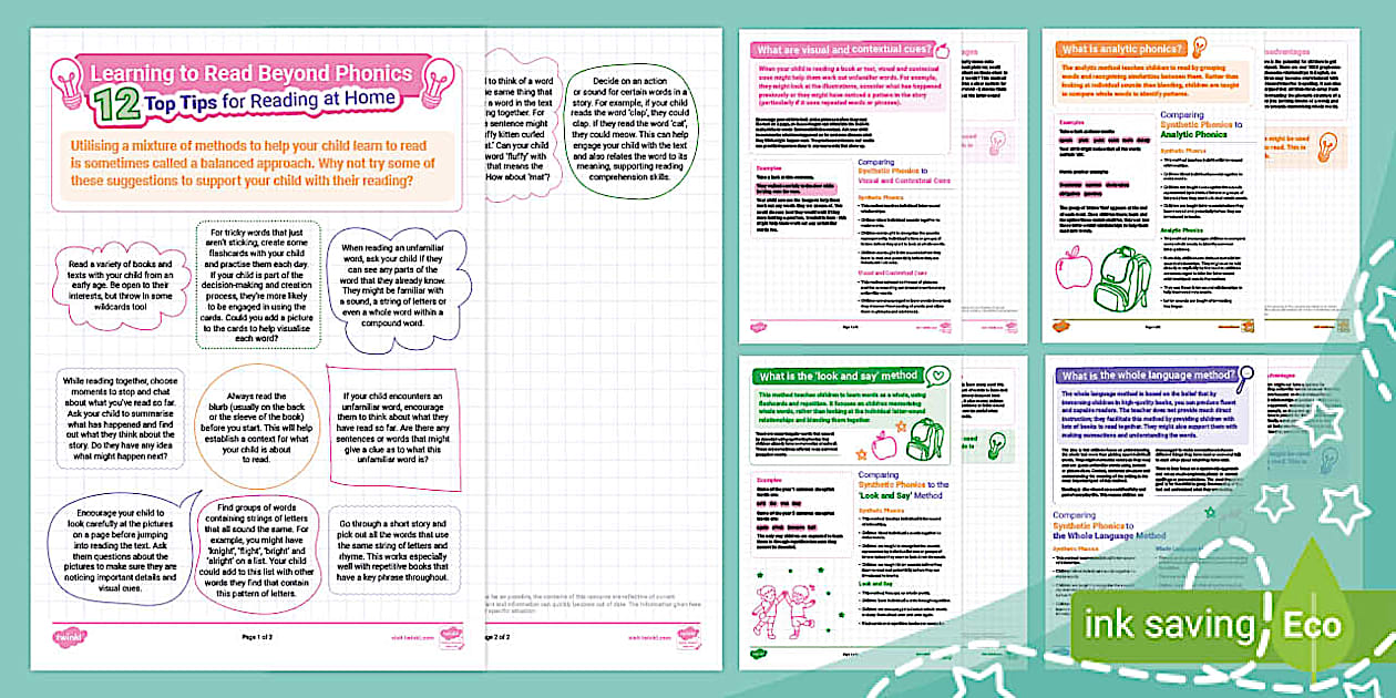 Learning to Read Beyond Phonics: Pack for Parents - Twinkl