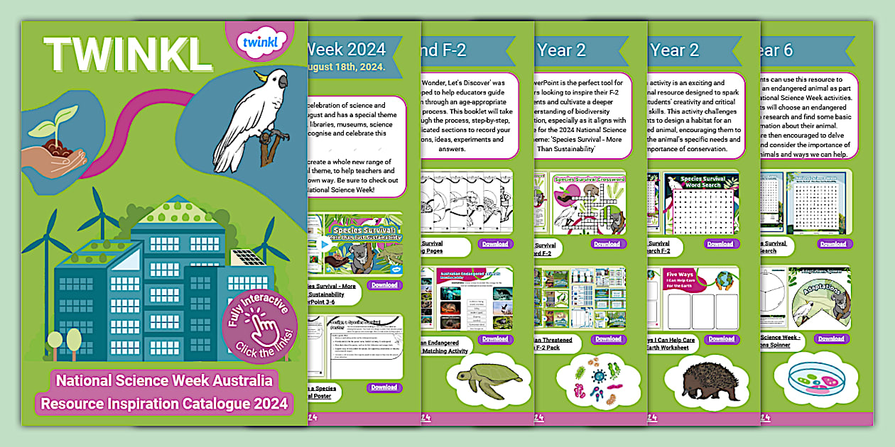 National Science Week 2024 Interactive Inspiration Catalogue