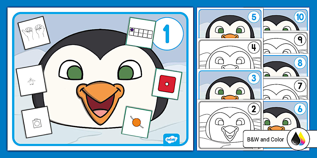 Penguin Number Mats | Kindergarten Resource | Twinkl USA