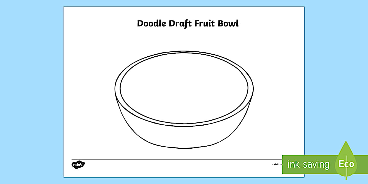 Fruit Bowl Template | Primary Resource | Twinkl - Twinkl