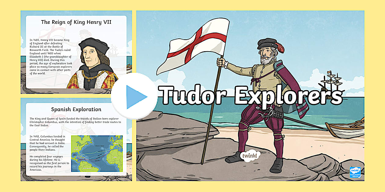 Famous Tudor Explorers and Discoveries PowerPoint | KS2