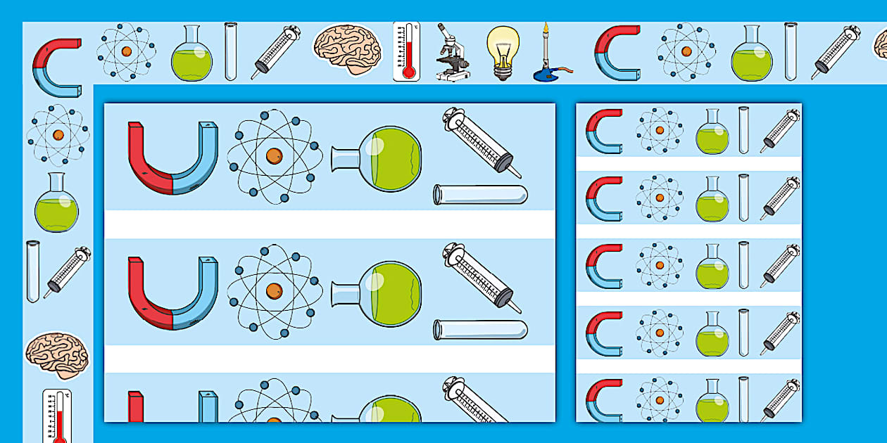 Science Display Borders (teacher made) - Twinkl