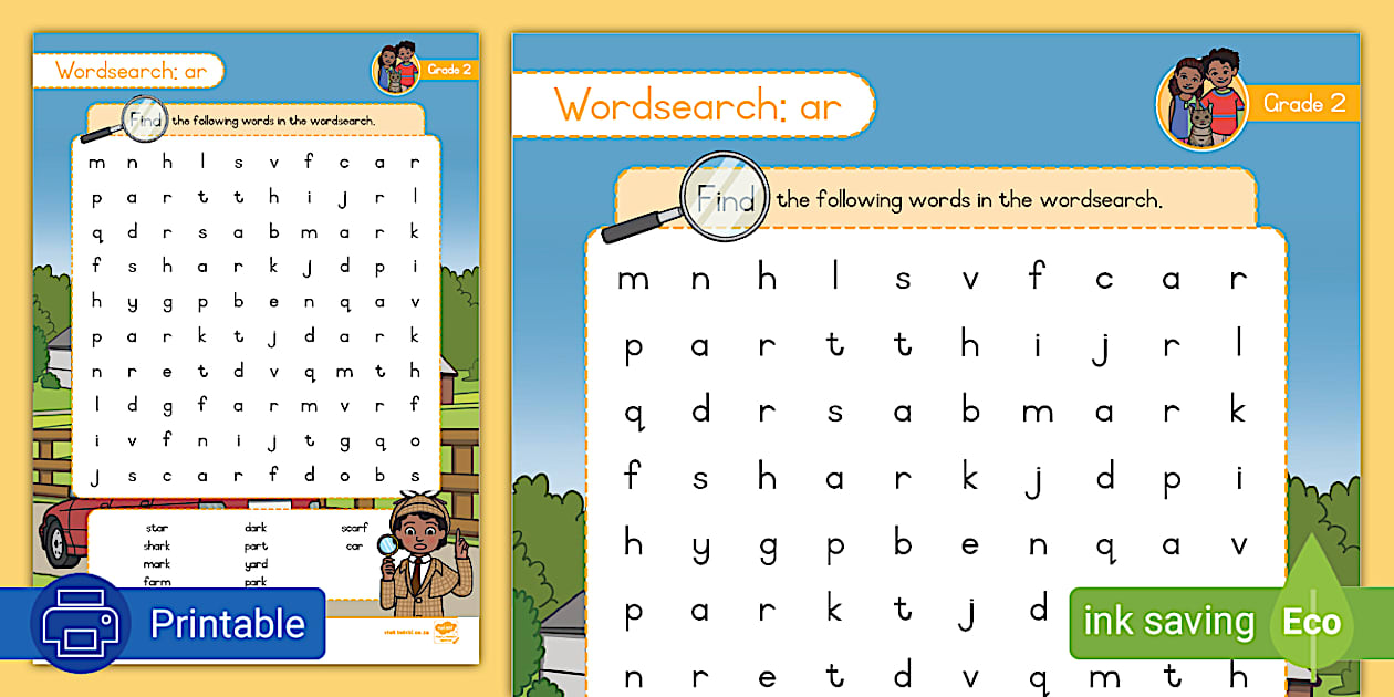 Grade 2 Phonics: ar Wordsearch (teacher made) - Twinkl