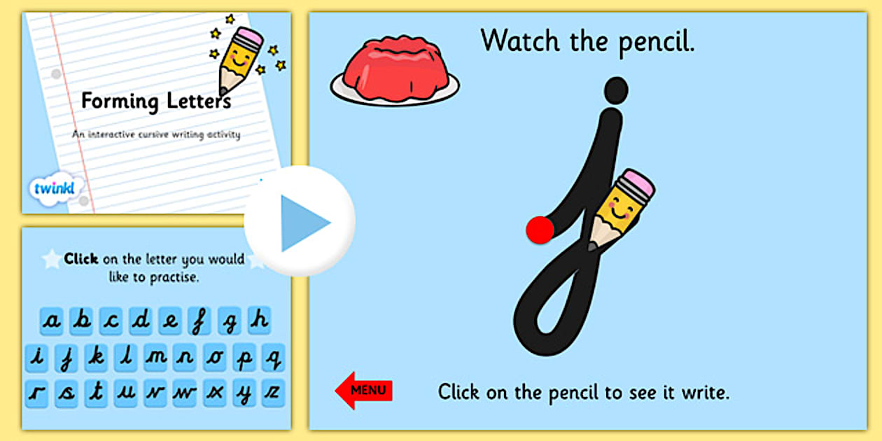 Online Interactive Handwriting Practice Letter Formation PPT
