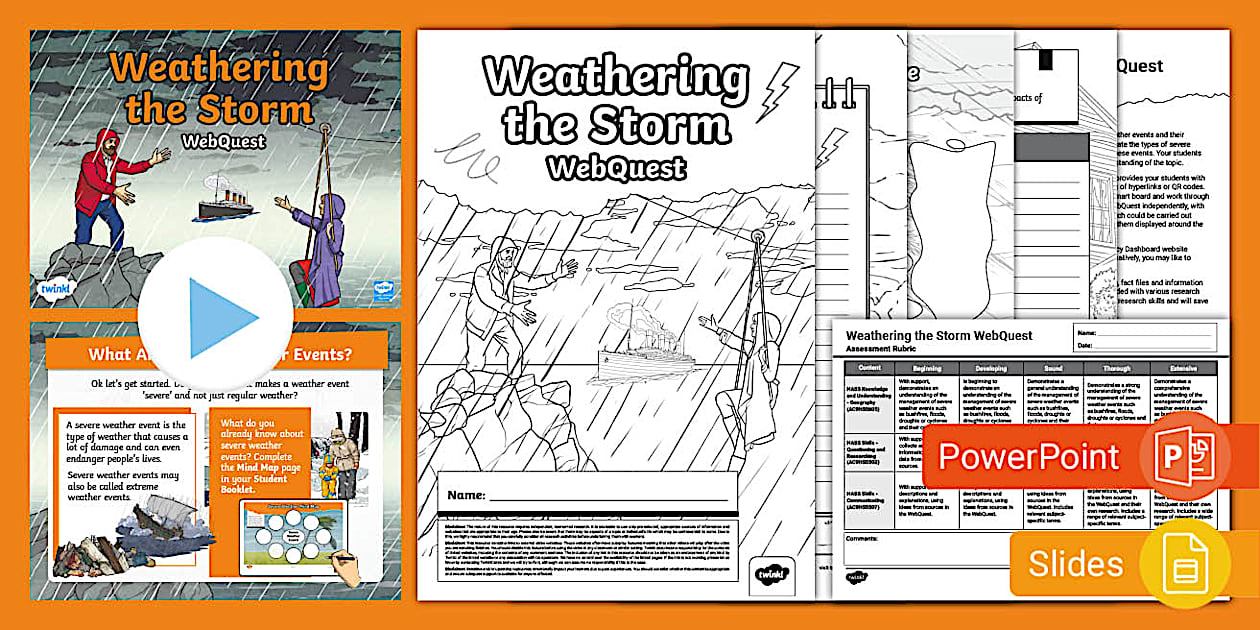 Weathering the Storm WebQuest