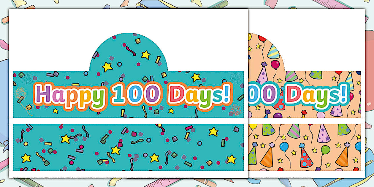 100th Day Surprise – 100 Days Headband (teacher made)