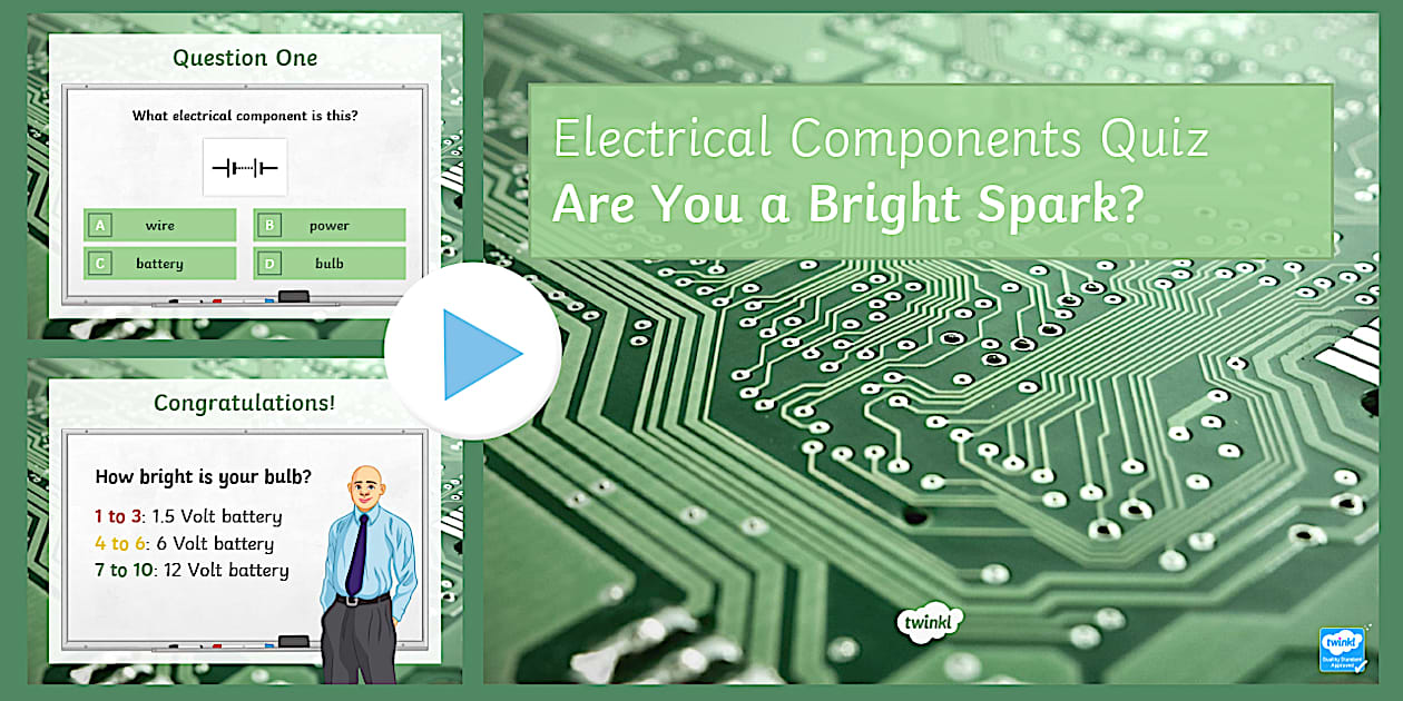 Electrical Component PowerPoint Quiz (Teacher-Made) - Twinkl