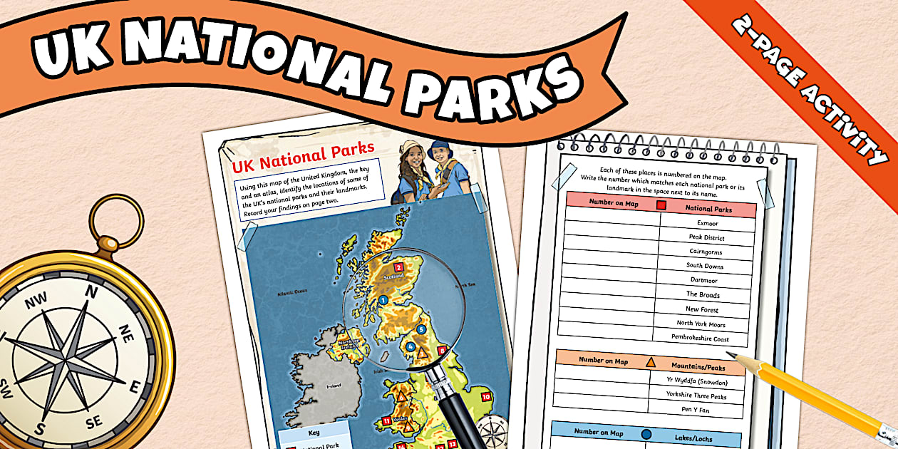 UK National Parks Activity - Twinkl - KS2