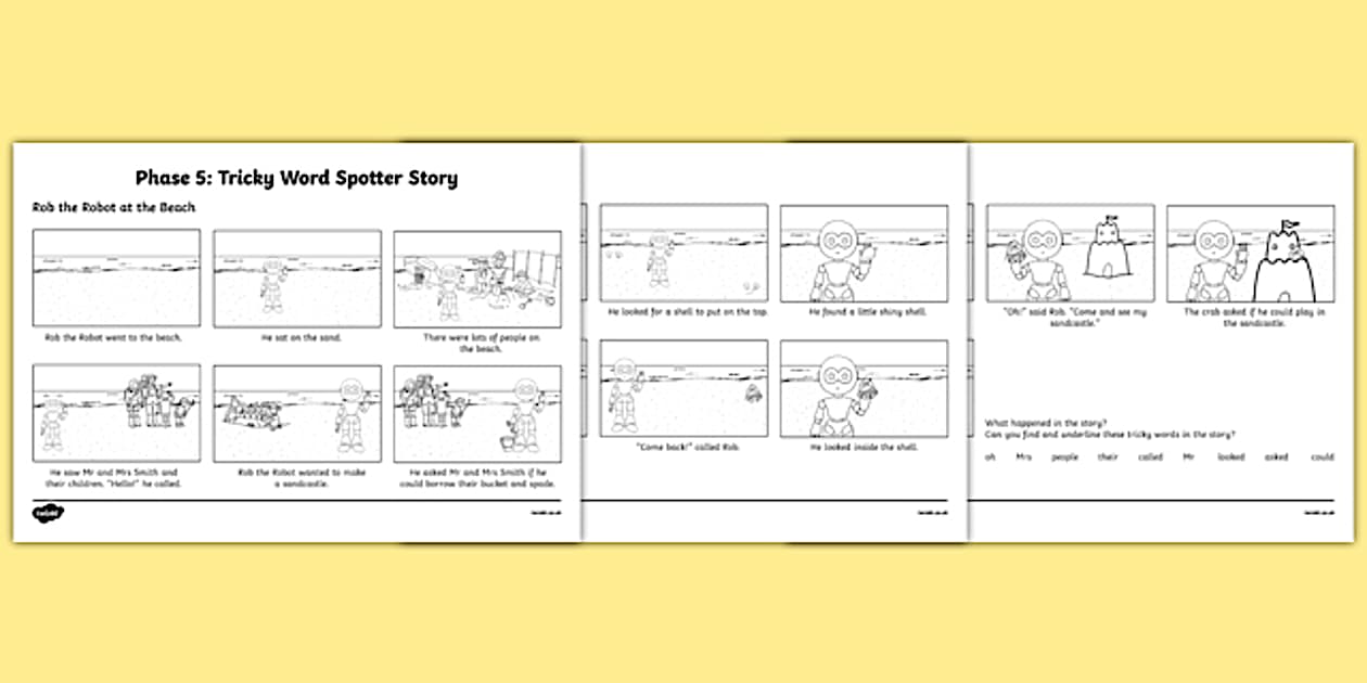 Phase 5 Tricky Word Spotter Story (teacher made) - Twinkl