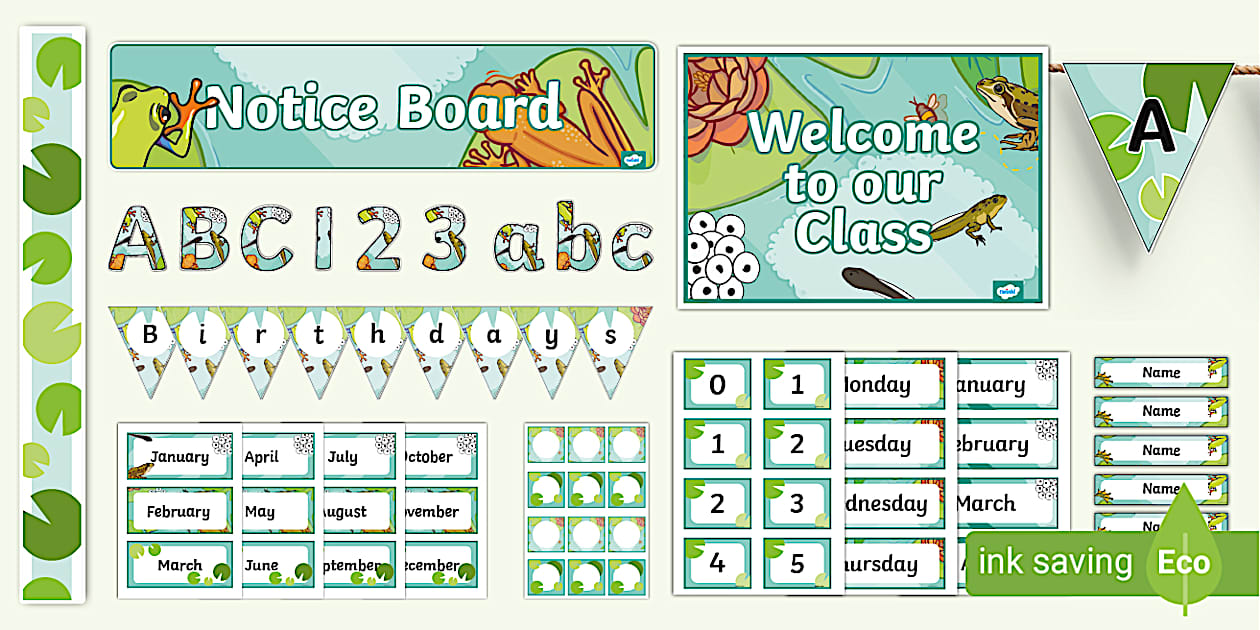Frog Classroom Display Pack | Printable Display Idea