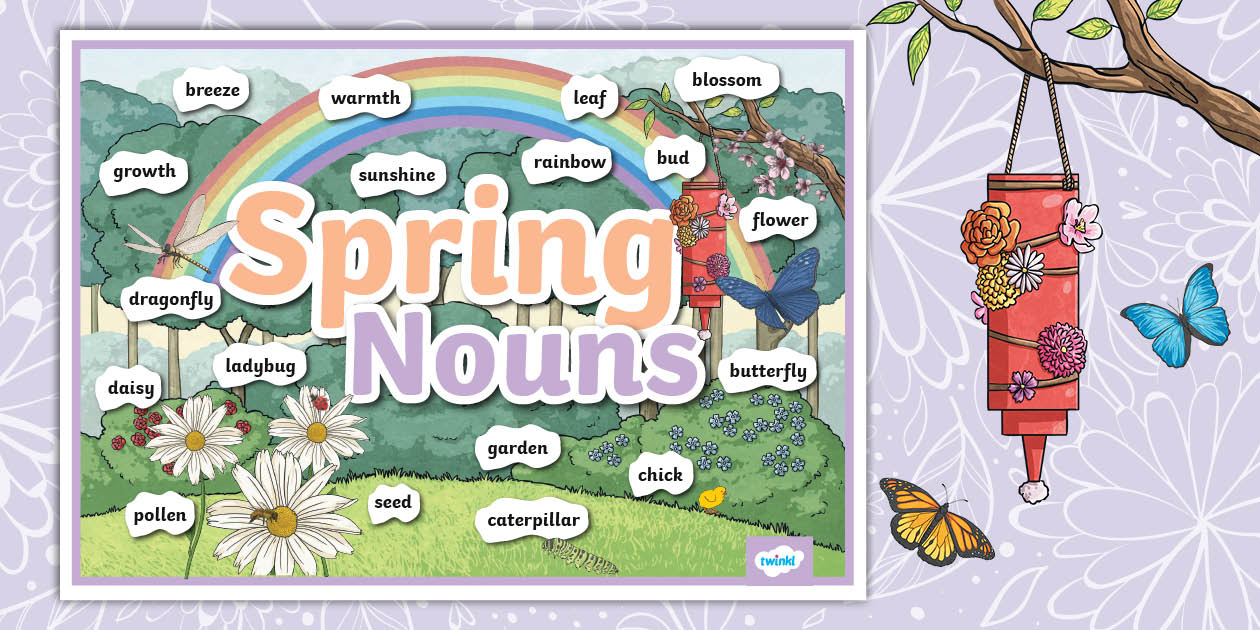 Intermediate Phase - English - Spring: Nouns - Poster (CAPS Aligned)
