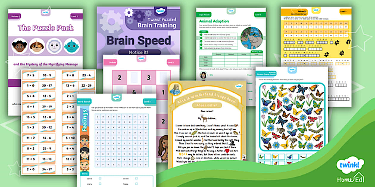 Home Education Ultimate Puzzled Pack (Teacher-Made) - Twinkl