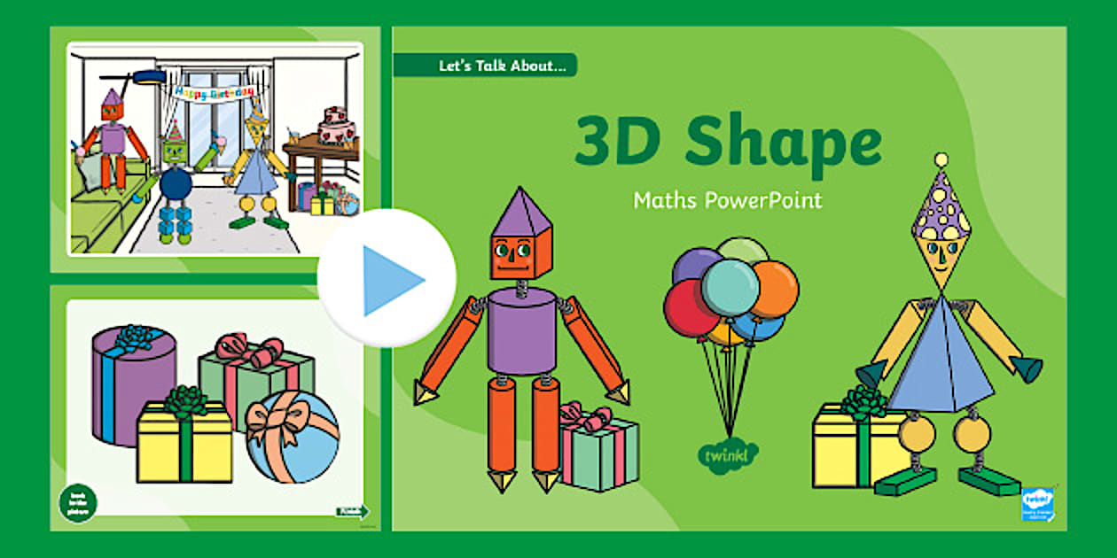 👉 Talk About 3D Shape Maths PowerPoint - Twinkl