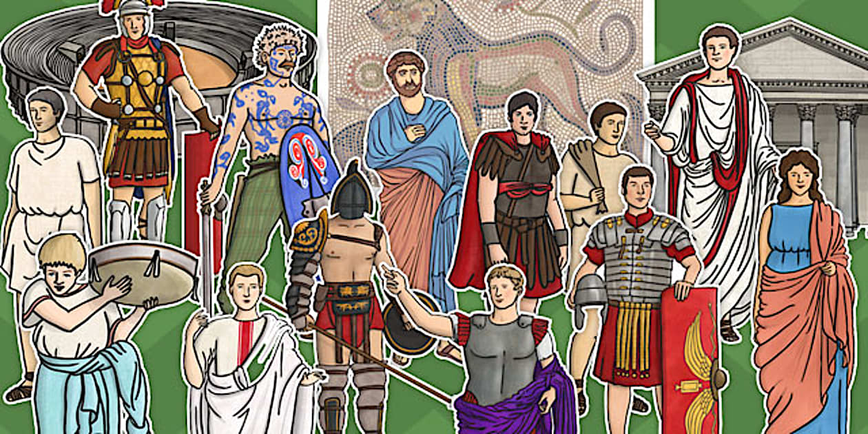 Romans Large Display Cut Out Pack (teacher made) - Twinkl