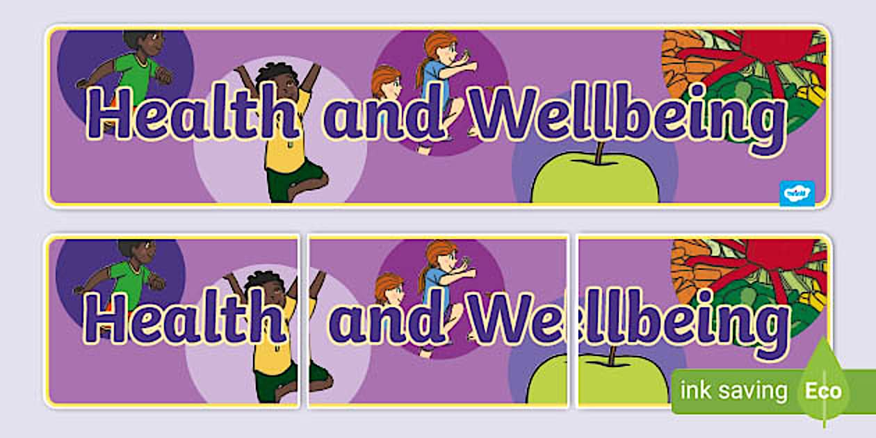 Health and Wellbeing Display Banner | CfE Resources | Twinkl