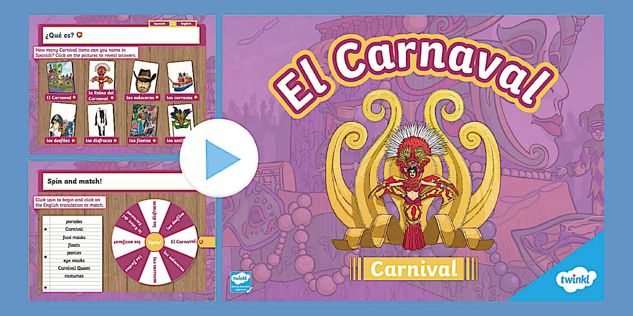 Spanish: Carnival in Spain PowerPoint (Teacher-Made)