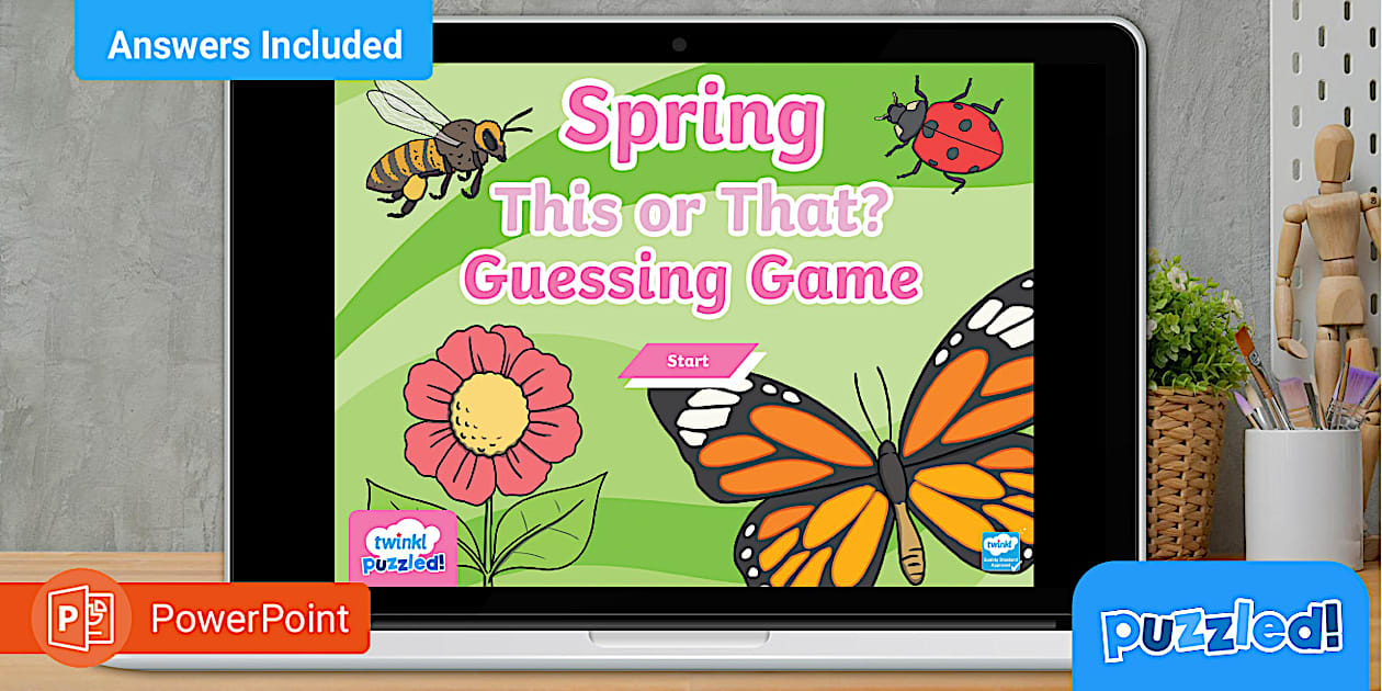 Spring This or That? Guessing Game PowerPoint (Teacher-Made)
