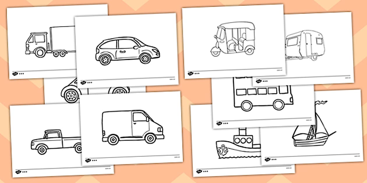 Transport Template Worksheet / Worksheet Pack (teacher made)