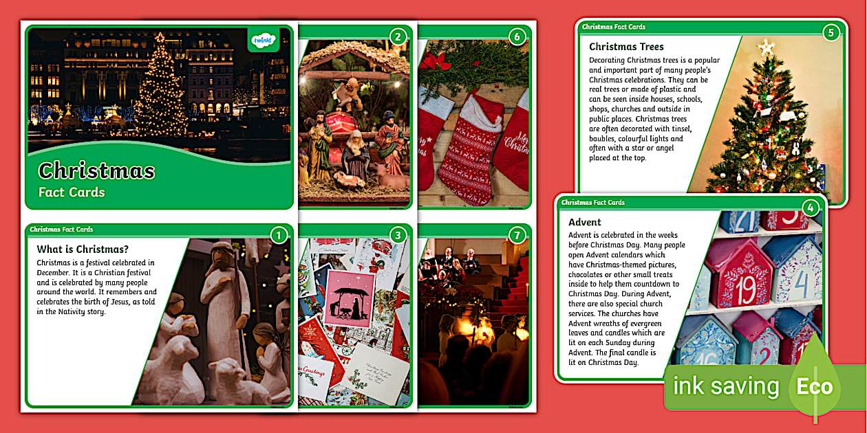 EYFS Christmas Fact Cards | Twinkl (teacher made) - Twinkl