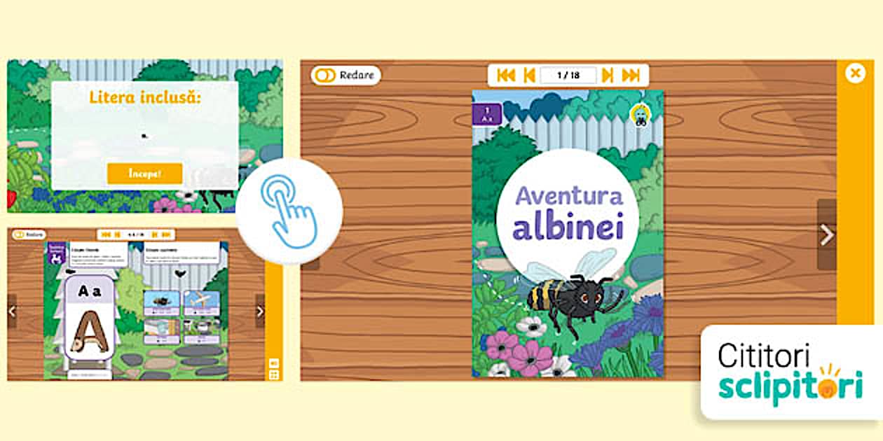 Sunetul și litera A, Nivelul 1: Aventura albinei - Twinkl