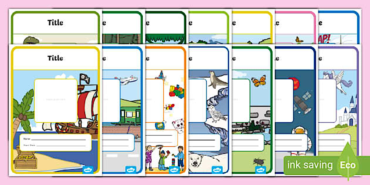 EYFS Learning Journey Editable Front Cover Resource Pack