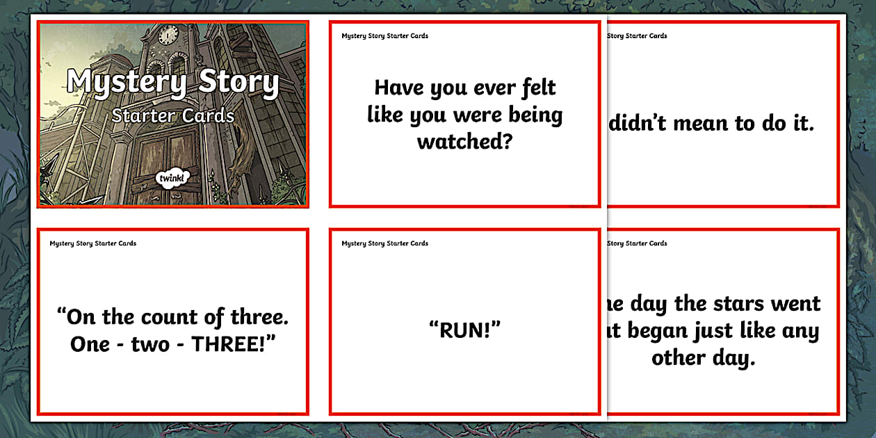Mystery Story Starters | Cards — Primary - Twinkl