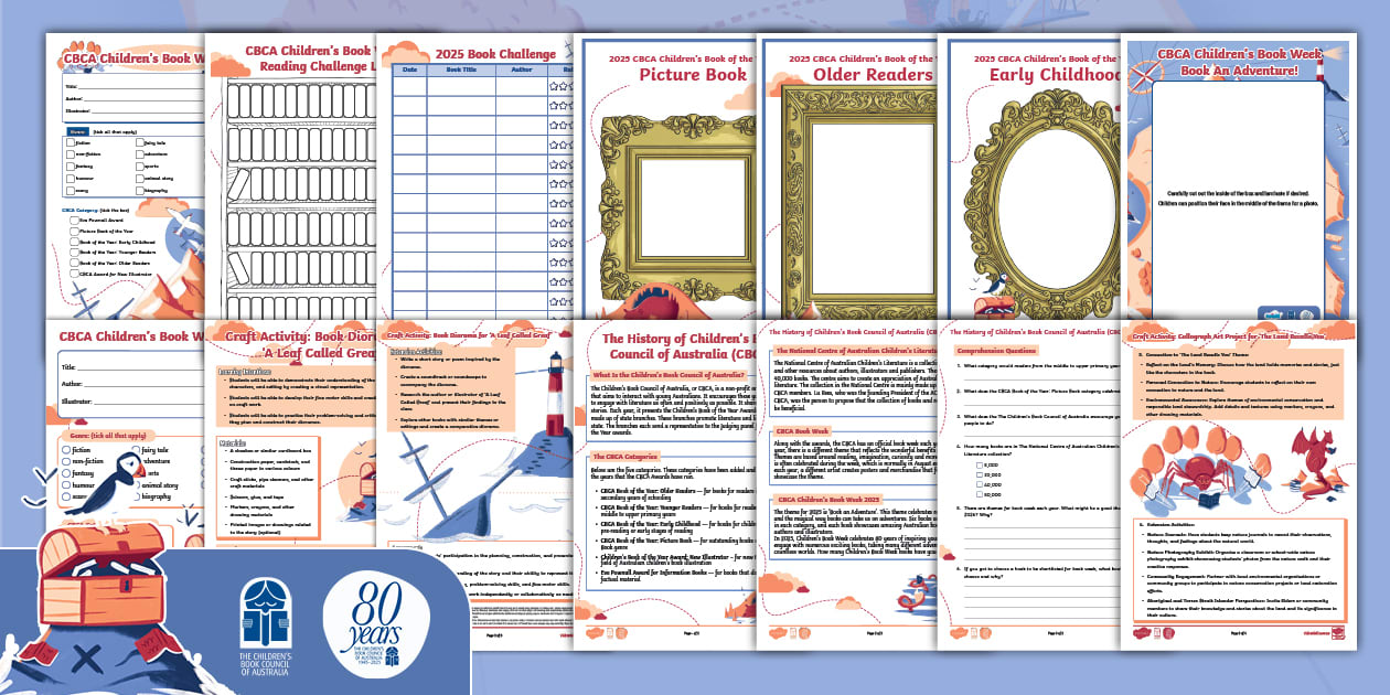 CBCA Book Week 2025 Activity Pack - 'Book an Adventure'