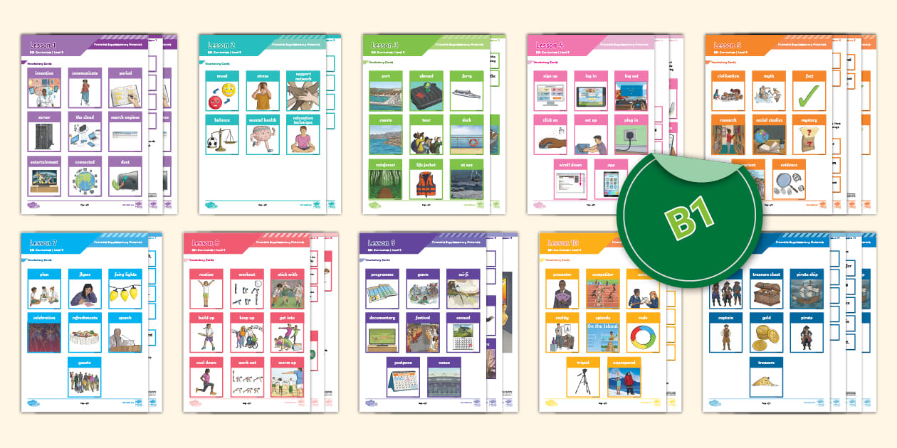 ESL Curriculum Supplementary Printable Materials [Level 9]