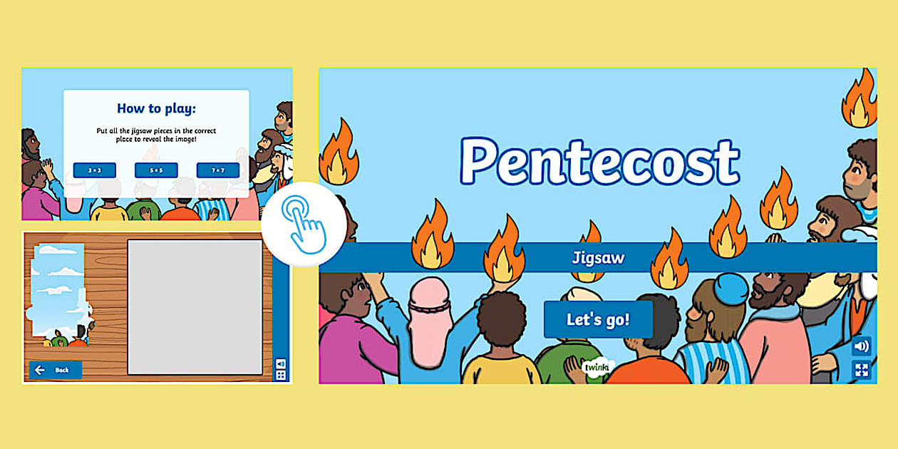 Pentecost Interactive Jigsaw (l'enseignant a fait) - Twinkl